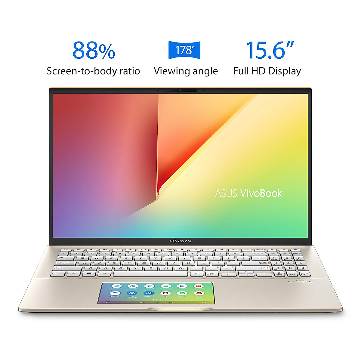 ASUS VivoBook S15 S532 Thin & Light Laptop, 15.6” FHD, Intel Core i5-10210U CPU, 8GB DDR4 RAM, 512GB PCIe SSD, Windows 10 Home, IR camera, S532FA-DH55-GN, Moss Green-Metal