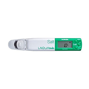 HORIBA LAQUAtwin Salt-22 Compact Salt Meter (Ion Selective Eelectrode Method) for Water, Viscous Liquids, Solids, and Powder Samples