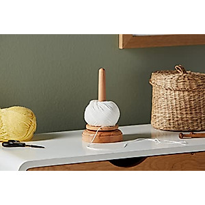 Classic Knit Wooden Spinning Yarn & Thread Holder - Each