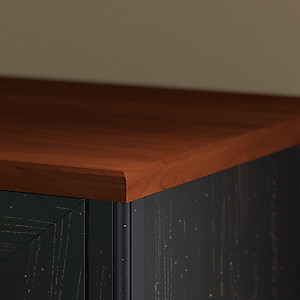 Bush Furniture Fairview 2 Drawer Lateral File Cabinet, Home Office Storage for Letter, Legal, and A4-Size Documents, 32W, Antique Black