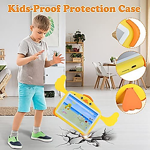 Kids Tablet 10 inch with case Included Learing Tablet for Kids Android 11 with Dual Camera Tablet for Children with WiFi 1280 * 800 HD Display, Toddler Tablet with Parental Control,2GB 32GB