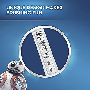 Oral-B Kids Electric Toothbrush with Replacement Brush Heads, Featuring Star Wars, for Kids 6+