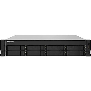 QNAP TS-832PXU-RP-4G 8 Bay High-Speed SMB Rackmount NAS with Two 10GbE and 2.5GbE Ports, Redundant PSU (TS-832PXU-RP-4G-US)