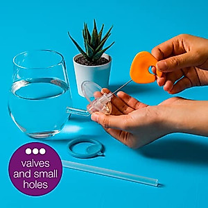 b.box Cleaning Brush Set of 5 Brushes for Sippy Cups, Water Bottles, Bottle Nipples and Straws. Brushes Clip in and Out All on One Handy Ring