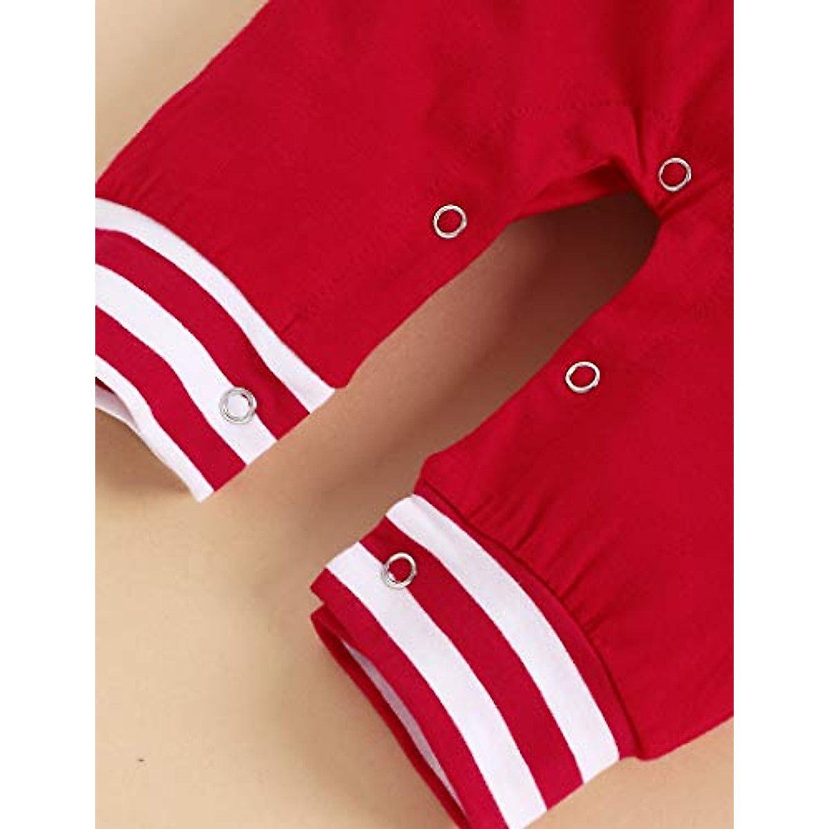 WALSONER My 1st Valentine’s Day Clothes Newborn Baby Boy Hooded Love Romper Valentine Bodysuit