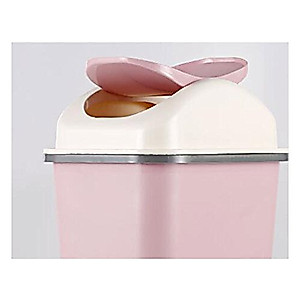 OUUD Plastic Swing-Top Waste Can Trash Can with Swing Lid, 2.2 Gallon /10L (Purple)