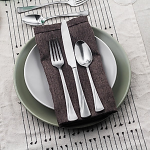 Alata Alice 20-Piece Silverware Set Stainless Steel Flatware Set,Service for 4,Matte Satin Polished Cutlery Set,Dishwasher Safe