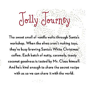 BARNIE'S COFFEE TEA CO. Single Serve K cups for Keurig Brewers Medium Roast Arabica Coffe Beans, Santa's White Christmas, 24 Count