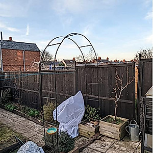 Extra Tall 7.2ft Garden Arch Trellis,11.5ft Wide Rose Archway,Support Trellis Arch Wedding Arch Flower Stand Decor Pergola Arbor,Weather Resistant (Color : White, Size : 31.5" X 9.8" X 78.5")