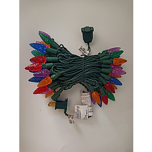 FY LTD Strawberry 18 ft 2pcs*LED50 Colored Christmas Light String C3 Light Decoration Christmas Tree Decoration Courtyard Garden Decoration Indoor and Outdoor Decoration(Multi-Colored, 2)