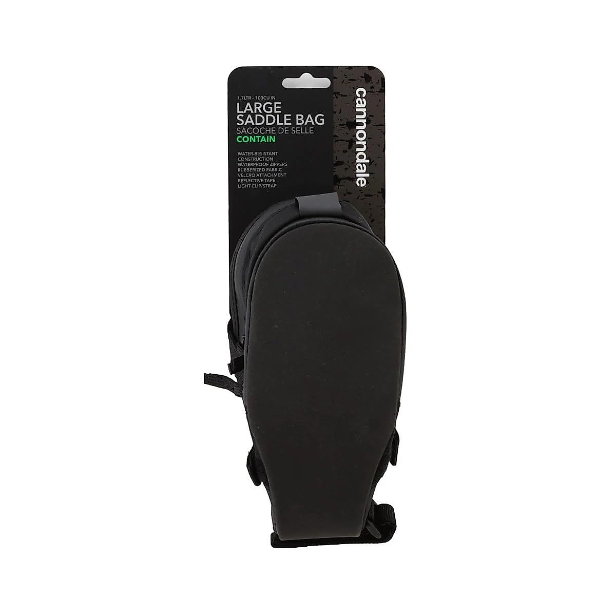 Cannondale Contain Stitched Vecro Bag Black, Large