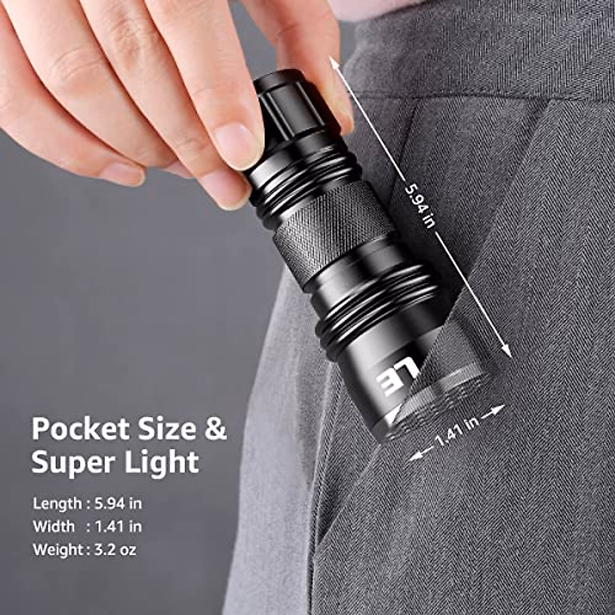 LE Black Light Flashlight, Small UV Lights with 21 LEDs, 395nm, Ultraviolet Light Detector for Invisible Ink Pens, Pet Dog Cat Urine Stain and More, AAA Batteries Included