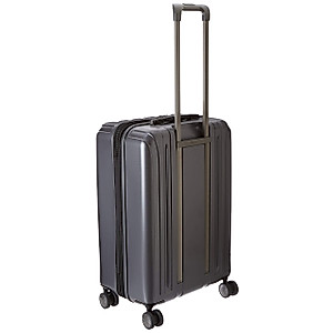 DELSEY Paris Titanium Hardside Expandable Luggage with Spinner Wheels, Graphite, Checked-Medium 25 Inch