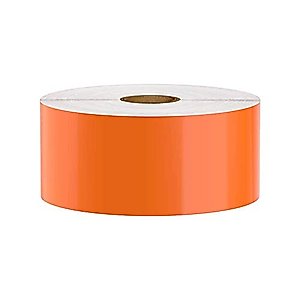 Premium Vinyl Label Tape for DuraLabel, LabelTac, VnM SignMaker, SafetyPro, Viscom and Others, Orange, 2" x 150'