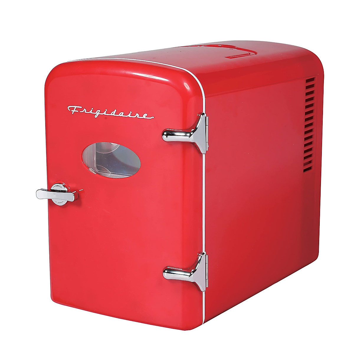 Frigidaire EFMIS175-RED Portable Mini Fridge-Retro Extra Large 9-Can Travel Compact Refrigerator, RED (Renewed)