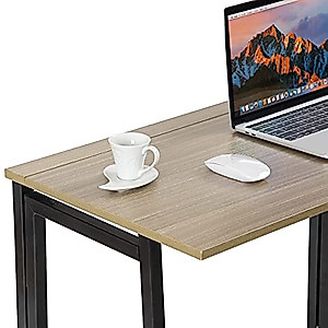 Tangkula Folding Desk No Assembly Required, Foldable Computer Desk for Small Spaces, Portable Small Collapsible Desk, Space Saving Foldable Laptop Table Home Office Desk (Natural)