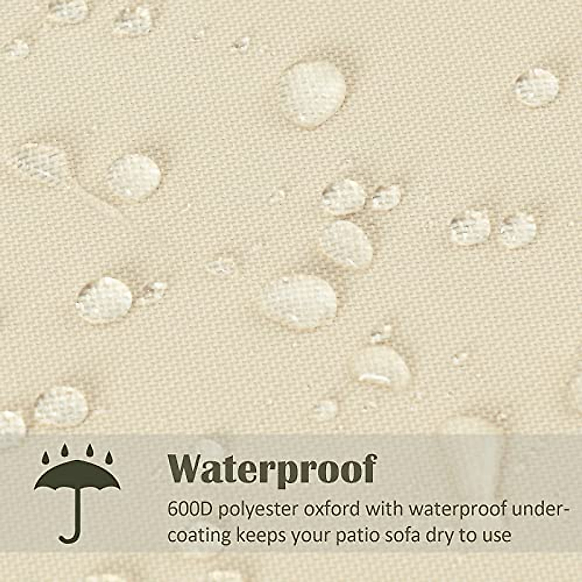 COSFLY Patio Furniture Covers Waterproof, Outdoor 3-Seater Sofa Cover Heavy Duty Fits up to 79W x 38D x 35H inches