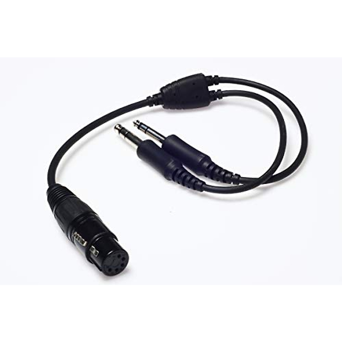 Wirenest Airbus XLR to GA Twin Plug Headset Adapter