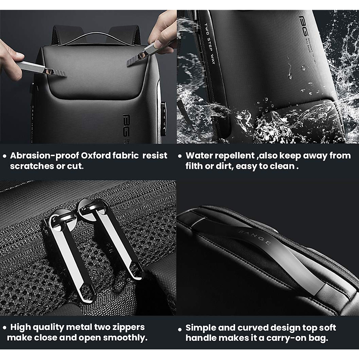 OZUKO Anti Theft Business Laptop Backpack Slim Durable Waterproof Computer Rucksack College School Bookbag for 15.6 inch