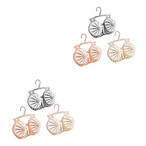 Cabilock 6 Pcs Bra Drying Rack Underwear Hanger Hangers for Clothes Ladies Black Vest Wire Hangers Coat Hanger Coat Hangers Storage Hanger Underwear Hanger Rack Anti-Slip Hanger Pp Hanger