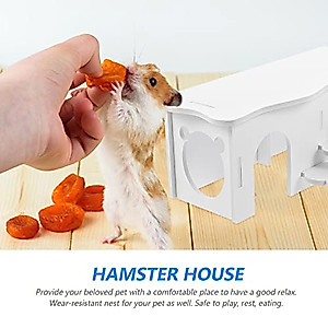 POPETPOP Plastic Hamster Hideout Rat Ladder House Guinea Pig House Guinea Pig Rest House Bird Toys