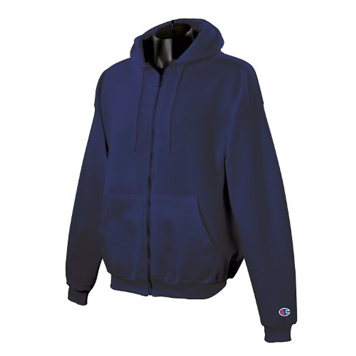 Champion Adult 50/50 Full-Zip Hooded Sweatshirt, Navy, Large