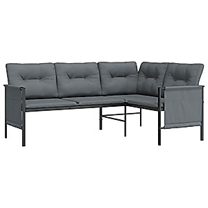 WFAUIBR Dining Set 2 Piece Patio ，Classic Sofa Set，Segmented Sofa Set，for Deck, Pool Side, Bedroom, Living Room, Coffee Shop，Porch Garden，66.1" x 45.7" x 25.6"