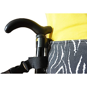 Secure Walking Stick Crutch & Cane Elastic Wrist Strap and Mobility Walker Pants Clip Belt Holder Support Grip Aid Holders for Arthritis, Elderly, Seniors & Camping & Hiking ~ Perfect Solution（No Cane