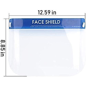 10 Pack Safety Face Shield, All-Round Protection Headband with Clear Anti-Fog Lens, Lightweight Transparent Shield with Stretchy Elastic Band (10)