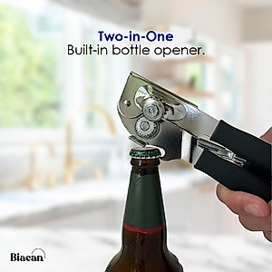 Commercial Can Opener - Heavy Duty Can Opener - Hand Can Opener Manual - Industrial Can Opener - Opener for big cans - Hand Crank Can Opener - Restaurant Can Opener - Ergonomic Design - Easy Crank