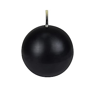 Zest Candle 12-Piece Ball Candles, 2-Inch, Black