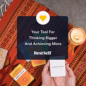 BestSelf Impact Deck - 20 Reflection & 20 Action Cards to Grow in Courage Over Comfort with 10 Affirmation Cards for Motivation