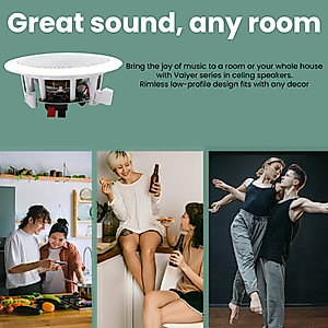 Home Theater System Kit 1000 Watts Professional Home Stereo Receiver with (Qty 4) 5.25” 175 Watts in-Wall in-Ceiling Speakers & Remote Control - Perfect for Home/Office/Bar by Technical Pro