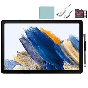 SAMSUNG Galaxy Tab A8 10.5-inch (1920x1200) WiFi Only Tablet Bundle, Eight-Core Unisoc T618 Processor, Bluetooth, Front & Rear Camera, Smart Switch,Android 11 + Accessories (64GB, Gray)