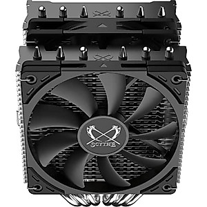 Scythe Fuma 2 Rev.B CPU Air Cooler, Intel LGA1700, LGA1151, AMD AM5/AM4/Ryzen 120mm, Dual Towers, Black Top Cover