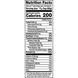 Kashi GO Breakfast Cereal, Family Breakfast, Fiber Cereal, Honey Almond Flax Crunch (4 Boxes)