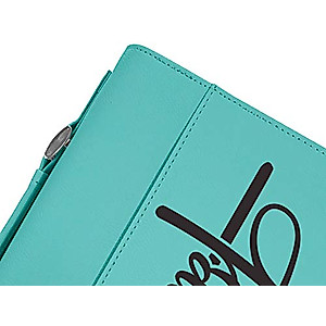 Custom Bible/Book Cover | Personalized Laser Engraved | Teal with Faith | 7 1/2" x 10 3/4"
