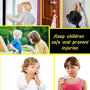 8 Pack - Door Stopper Finger Pinch Guards - Prevent Baby/Toddler Injuries with A Child Proof Door Stopper - Extra Soft Foam - Large Universal Sleek Design - Driddle