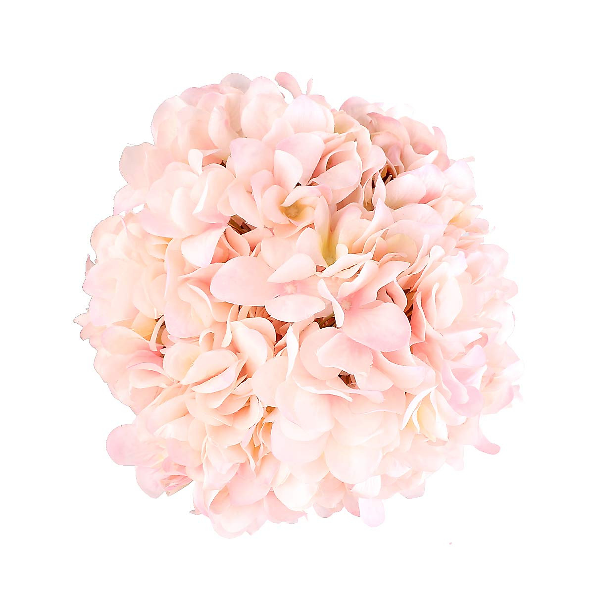Blooming Paradise Artificial Fake 5Flowers Plants Silk Hydrangea Arrangements Wedding Bouquets Decorations Plastic Floral Table Centerpieces Home Kitchen Garden Party Festival Bar DIY (Light Pink)