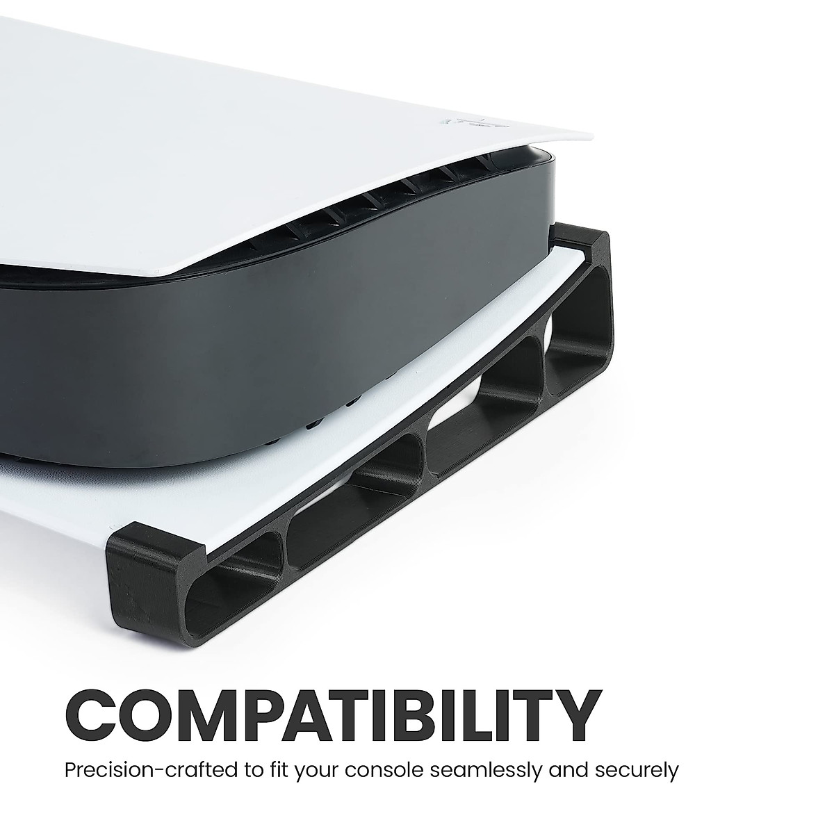 Glistco Skates - Horizontal Stand Compatible with PS5 - Digital Edition (Black)