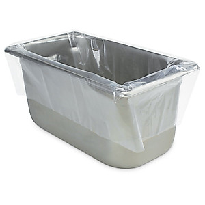 PanSaver Hotel Clear Pan Liners for Easy Clean Up - Disposable Buffet Pan Liners, Ovenable up to 400F (Third and Quarter Pan Medium and Deep Pan Liner - 19 x 14 IN)