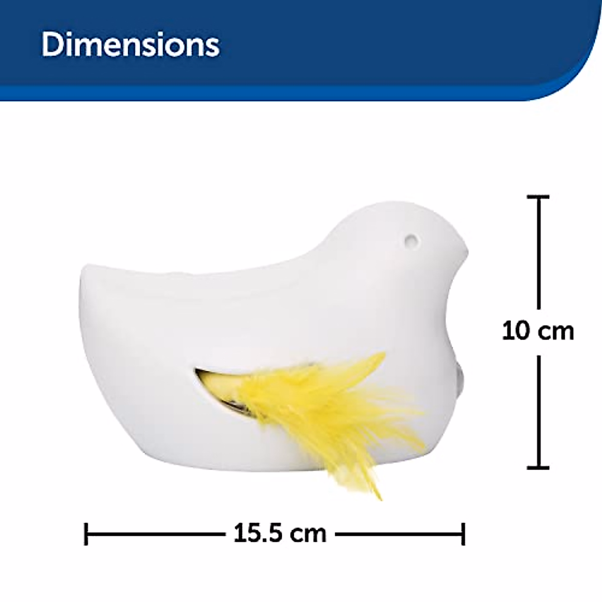 PetSafe Peek-A-Bird Electronic Cat Toy, Automatic Interactive Bird and Mouse Hunt, Indoor Cat Toy, Motion Activated Fun for Kittens