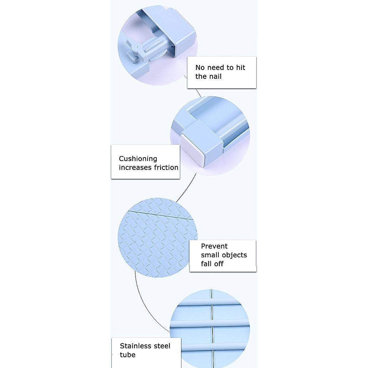 Scalable Layered Separator Adjustable Storage Rack Shelf for Wardrobe Refrigerator Cupboard Kitchen Bathroom Random Colour