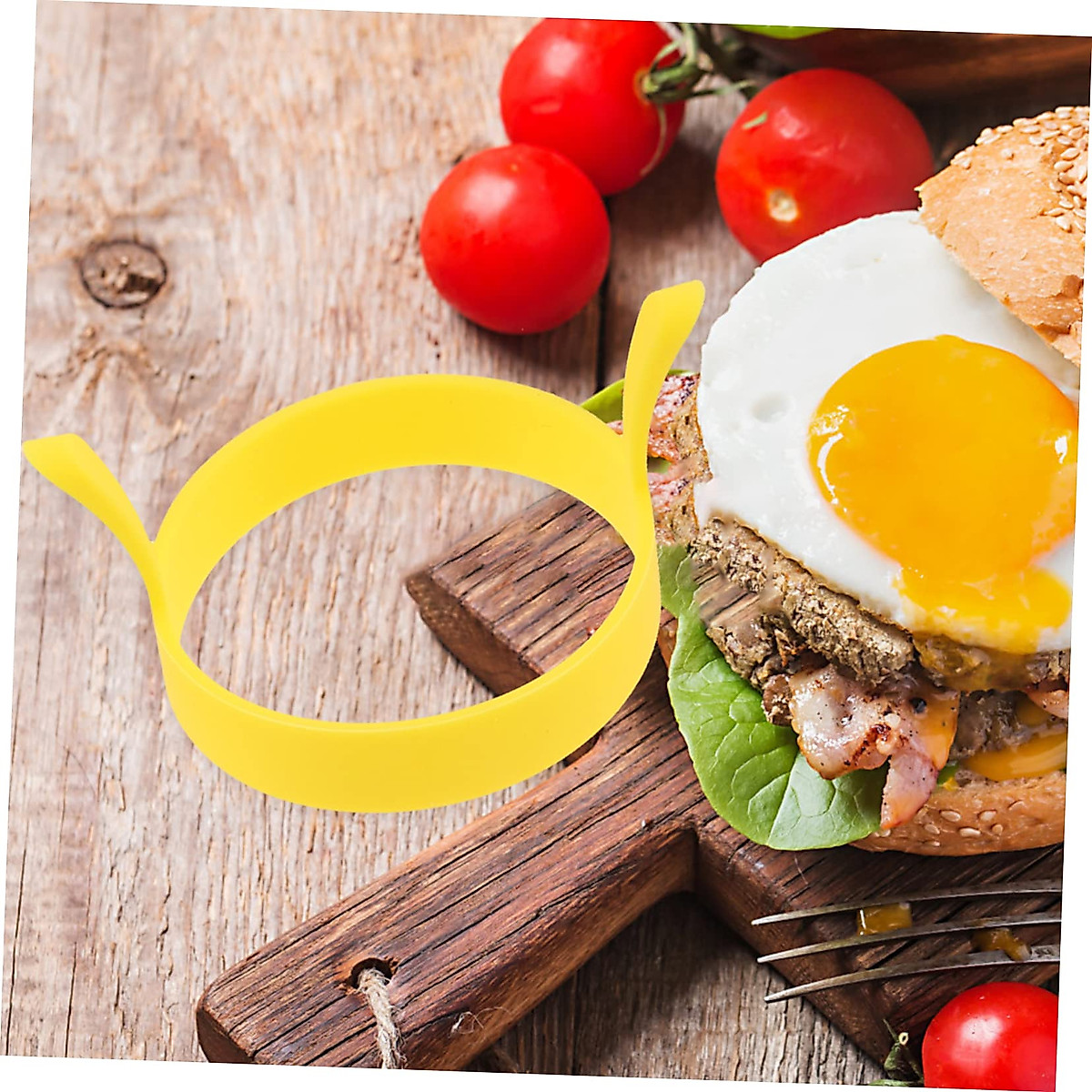 8pcs Convenient Omelette Rings Kitchen Gadgets Kitchen Egg Molds Frying Egg Rings Breakfast Egg Molds Silicone Egg Rings Round Omelette Rings Household Egg Rings Round Egg Rings