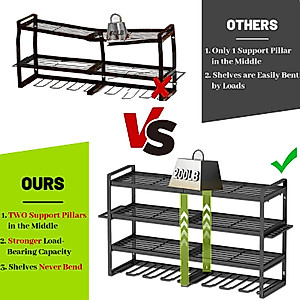 Power Tool Organizer Wall Mount,8 Drill Holder Wall Mount,4-Layer Garage Tool Organizer Wall Mount,Heavy Duty Power Tool Rack,Cordless Tool Organizer with Screwdriver Holder/Hammer Holder/Plier Holder