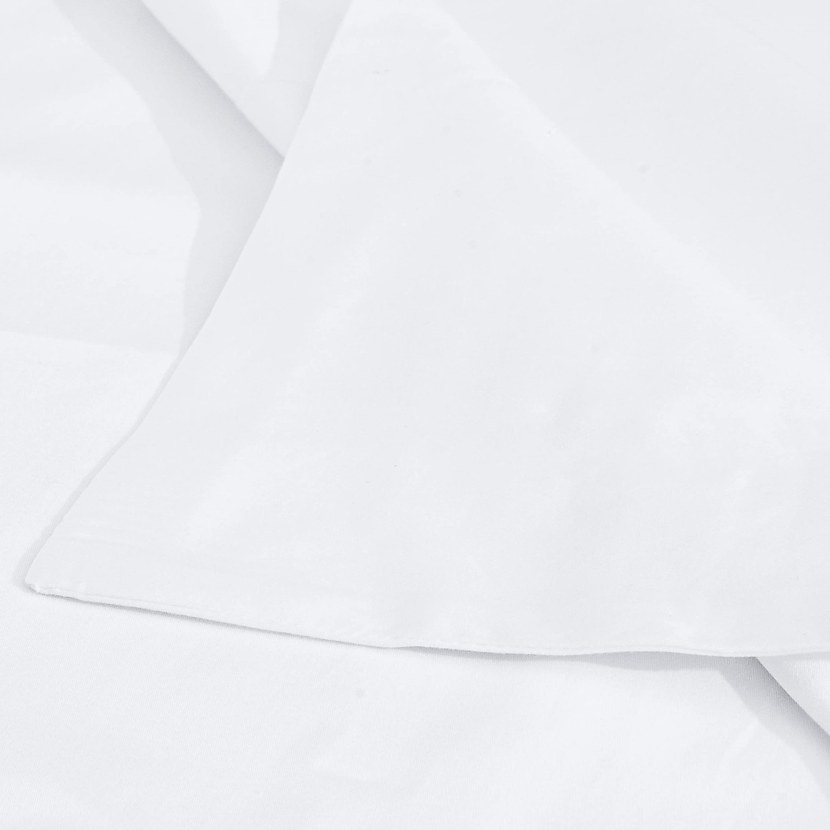 NTBAY Cotton Queen Pillow Shams - 500 Thread Count Egyptian Cotton 20x30 Sham Covers, 2 Pack Super Soft and Breathable 20x30 Inches Oxford Pillowcases, White