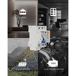 Elecnova 6-63A Miniature Circuit Breaker, 1Pole+N AC 20 Amp 230V, DIN Rail Mounted, Circuit Leakage, Overload, Short-Circuit Protection, 110V / 120V Available