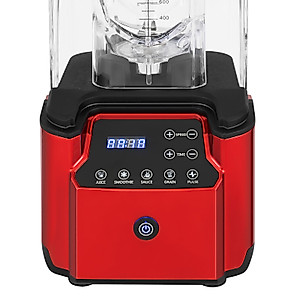 FTUREPAC 2200W Commercial Professional Blender W/Shield Quiet Sound Enclosure Timer,Smoothie Blender with Intelligent Touch Button and Clear LED Screen