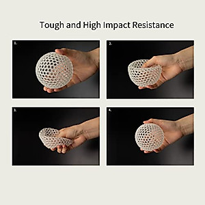 Siraya Tech Tenacious 3D Printer Resin Flexible 405nm UV-Curing Resin with High Impact Resistance Standard Photopolymer Resin for LCD DLP 3D Printing (1000g, Clear)