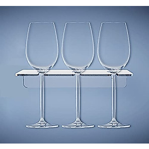 Wine Glass Holder Under Cabinet Goblet Wine Glass Holder Kitchen Cabinet Storage Rack Cup Hook Tableware Storage Rack Suitable for bar Kitchen (1 Set)
